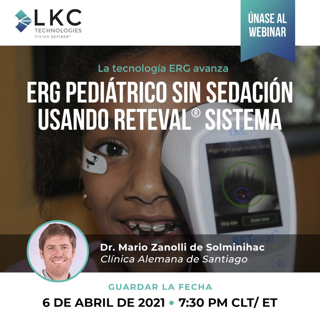 ERG pediátrico sin sedación usando RETeval® - LKC Technologies