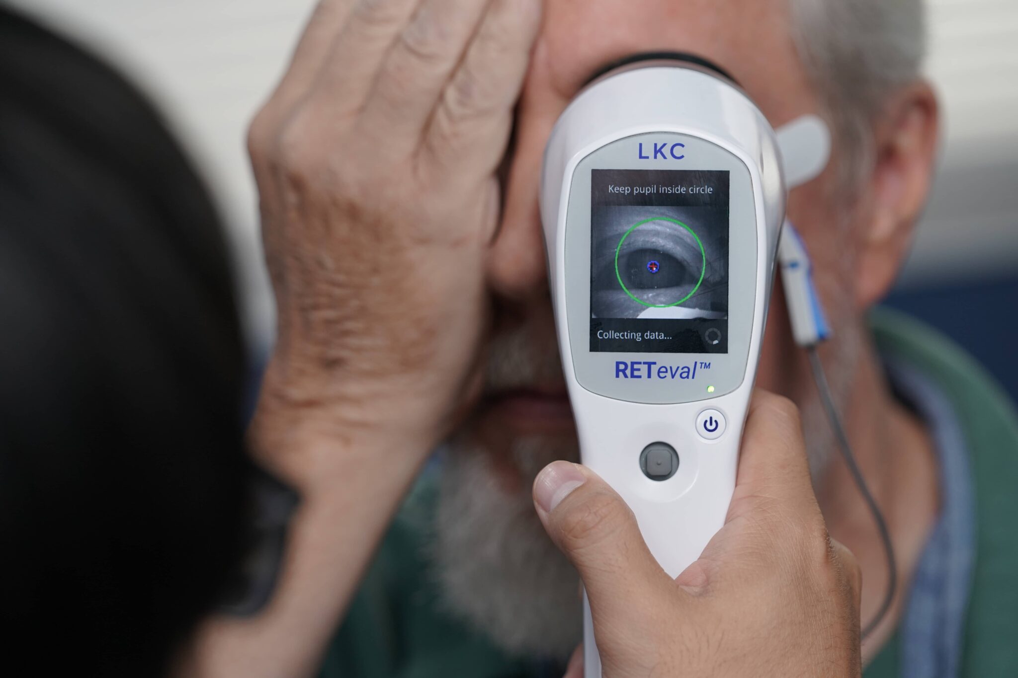 Nursing home eye care with the portable RETeval® ERG Device